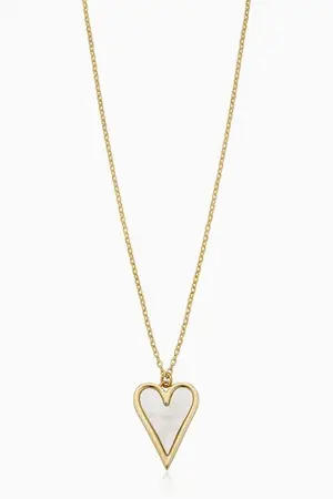 ORADINA 14k Heart Pendant Necklace - Yellow Gold