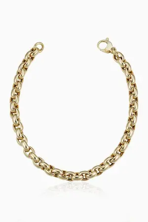 ORADINA 14k Penthouse Link Bracelet - Yellow Gold