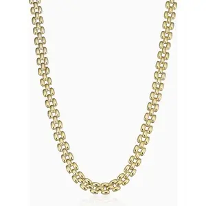 ORADINA 10k Panther Link Necklace - Yellow Gold