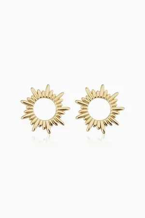ORADINA 14k Sunrise Studs - Yellow Gold