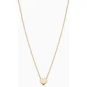 ORADINA 14k Heart Pendant Necklace - Yellow Gold