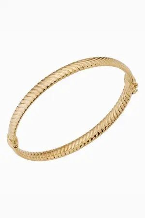 ORADINA 14k Cobra Bangle - Yellow Gold