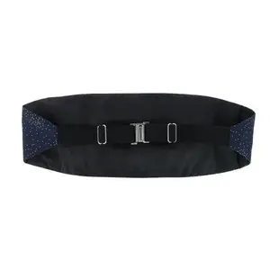 Trafalgar Mystere Metallic Cummerbund - Navy
