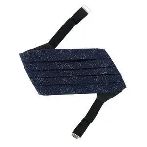 Trafalgar Mystere Metallic Cummerbund - Navy