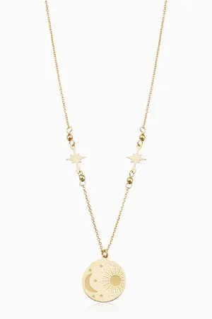 ORADINA 14k Winter Solstice Pendant Necklace - Yellow Gold