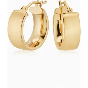 ORADINA 14k Hoop Earrings - Yellow Gold