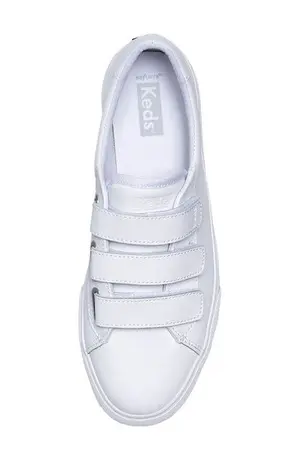 KEDS® Jump Kick Leather Sneaker - White Leathe