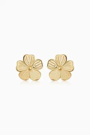 ORADINA 14k Fresh Bouquet Stud Earrings - Yellow Gold