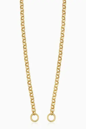 ORADINA 14k Rimini Rolo Split Necklace - Yellow Gold