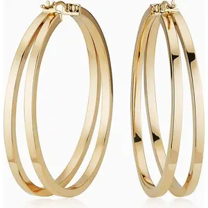 ORADINA 14k Hudson Hoop Earrings - Yellow Gold