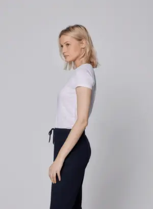 Majestic Filatures Stretch Linen Crewneck T-shirt - Blanc