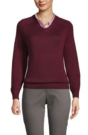Lands' End V Neck Sweaters For Women