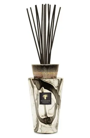 BAOBAB COLLECTION Totem Stones Marble Large Luxury Fragrance Diffuser - Black/beige/white