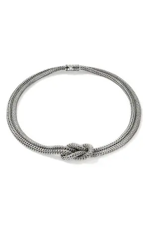 John Hardy Love Knot Necklace - Silver