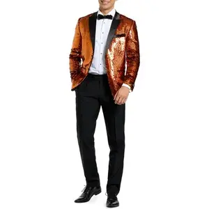 Opposuits Sapphire Sequin Two-piece Tuxedo & Bow Tie - Gold