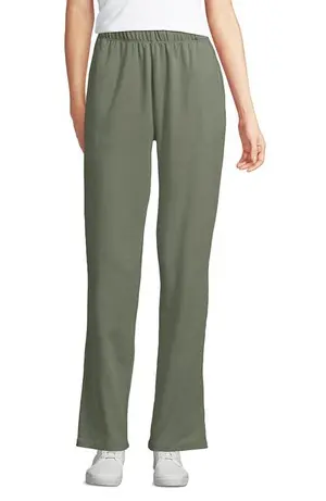 LANDS' END Sport Knit High Rise Pants - Sage