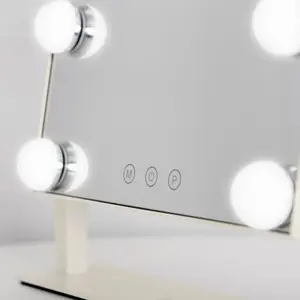 ZADRO Small Vertical Hollywood Makeup Mirror With Lights - Neutral