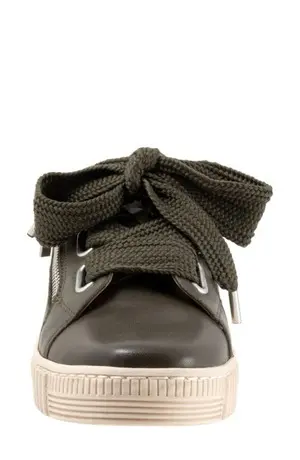 Eos Jovi Leather Sneakers - Dark Olive