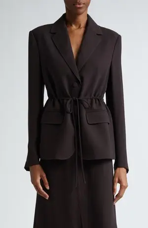 St. John Drawstring Waist Blazer