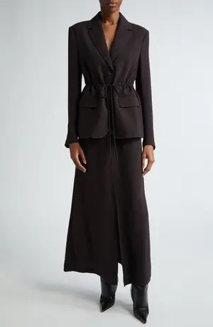 St. John Drawstring Waist Blazer