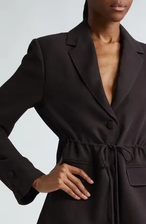 St. John Drawstring Waist Blazer