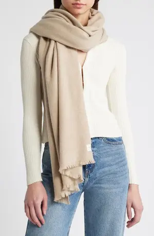 Rag & Bone Joni Wool Scarf Biscuit