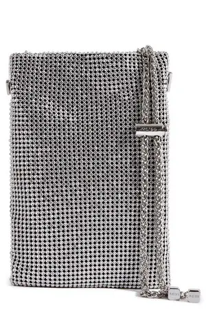 REISS Zuri Crystal Embellished Shoulder Bag