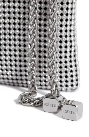 REISS Zuri Crystal Embellished Shoulder Bag