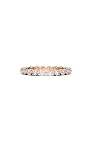 HAUTECARAT Lab Grown Diamond Eternity Band Ring - Rose Gold