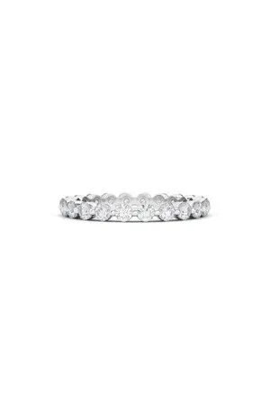 HAUTECARAT Lab Grown Diamond Eternity Band Ring - White Gold