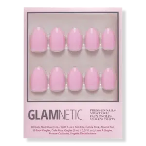 GLAMNETIC Think Pink Press-on Nails - One-color