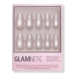 GLAMNETIC Selenite Press-on Nails - One-color