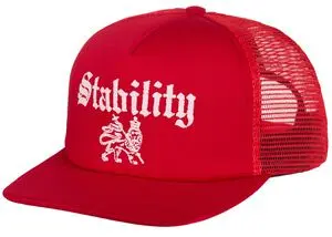 Supreme Stability Mesh Back 5-panel Cap - Red
