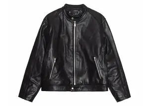 StÜssy Leather Cafe Racer Jacket