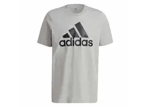 Adidas Essentials Big Logo Tee Shirt - Medium Grey Heather/black