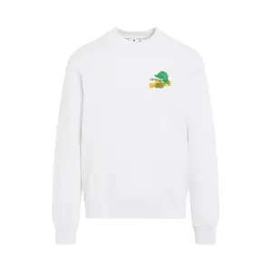 Off-White Brush Arrow Slim Crewneck /multicolor - White