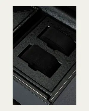 Wolf British Racing Triple Watch Winder With Storage