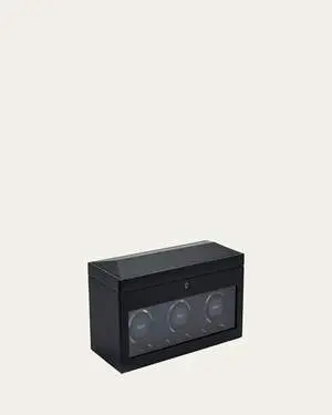 Wolf British Racing Triple Watch Winder With Storage