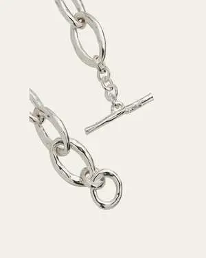 Ippolita Sterling Mini Hammered Bastille Link Bracelet