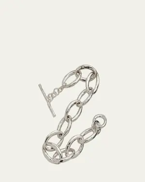 Ippolita Sterling Mini Hammered Bastille Link Bracelet