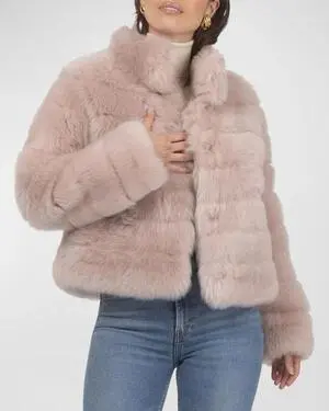 Gorski Reversible Merinillo Lamb Shearling Jacket - Blush