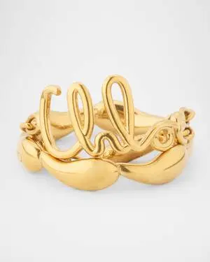 Chloé Rings Set Of 2 - Vintage Gold