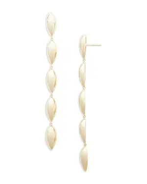 Jennifer Zeuner Jewelry Dee Pear Drop Earrings - Gold