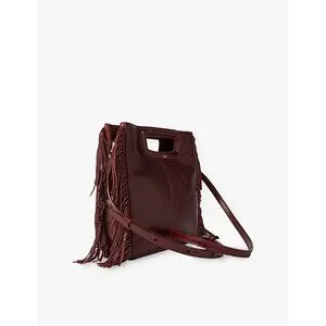 Maje M Vintage-leather Shoulder Bag - Rouges