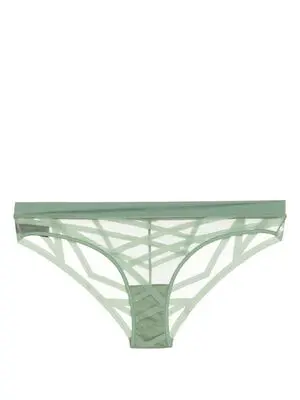 Marlies Dekkers The Illusionist Mesh Briefs - Green