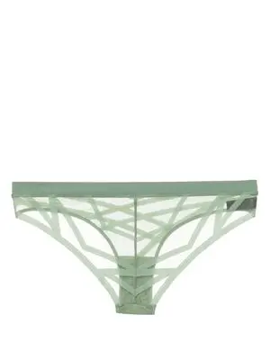 Marlies Dekkers The Illusionist Mesh Briefs - Green