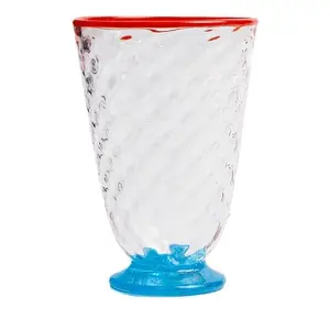 La DoubleJ Quilted Murano Glasses, Mixed Set Of 4