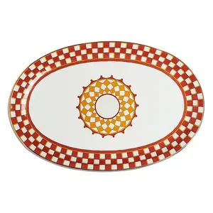La DoubleJ Apollo Oval Platter - Mattone