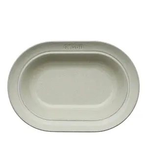 STAUB 10 Oval Serving Dish, White Truffle - No Color