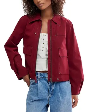 Women's Red Suede Jackets